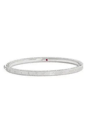 Roberto Coin Roberto Coin 18K Gold Diamond Bangle White Gold