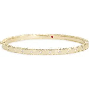 Roberto Coin 18k Gold Diamond Bangle - Yellow Gold