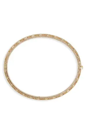Roberto Coin 18k Gold Diamond Bangle - Yellow Gold