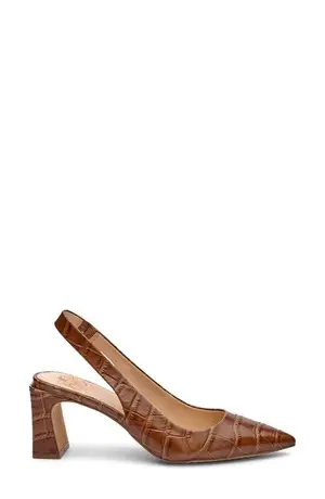 Vince Camuto Hamden Pointed Toe Slingback Pumps - Barn Brown