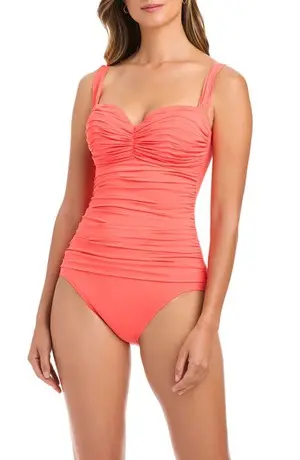 ROD BEATTIE Kore Shirred Underwire One-piece Swimsuit - Crab Shack