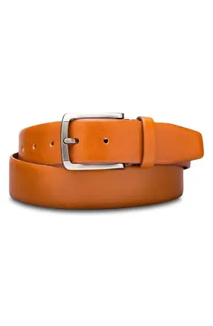 Bosca Napoli Leather Belt - Saddle