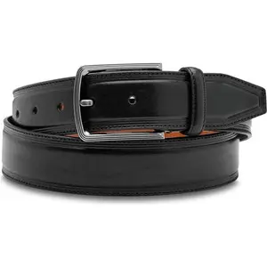 Bosca Sorrento Leather Belt - Black
