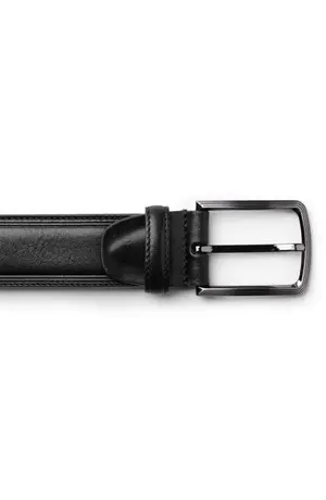 Bosca Sorrento Leather Belt - Black