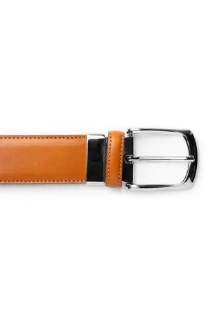 Bosca Roma Leather Belt - Saddle