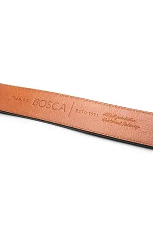 Bosca Roma Leather Belt - Saddle