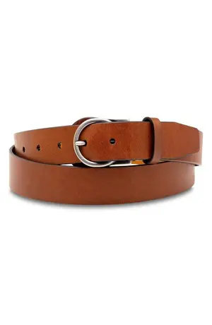 Bosca Bosca Sarno Leather Belt Amber