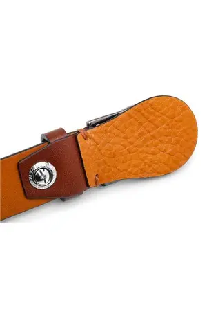Bosca Sarno Leather Belt - Dk Brown