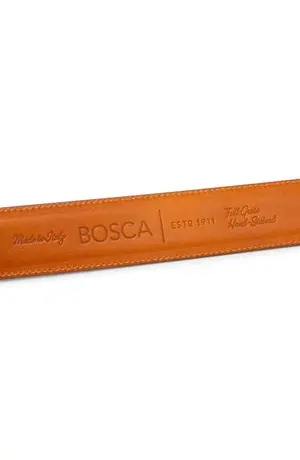 Bosca Salerno Leather Belt - Black