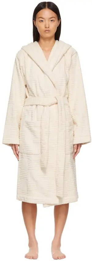 Bottega Veneta Bottega Veneta Green Intreccio Bath Robe 2945 String