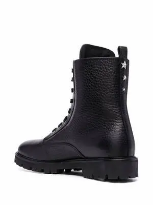 Philipp Plein Star-studded Leather Boots