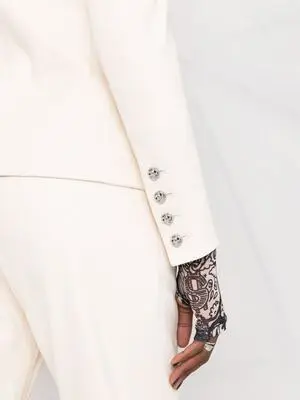 Philipp Plein Double-breasted Leather Blazer