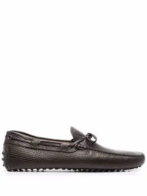 TOD'S Tie-front Leather Loafers