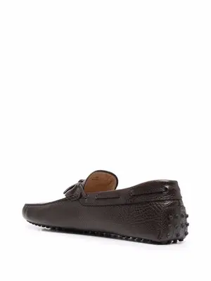 TOD'S Tie-front Leather Loafers