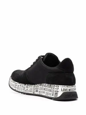 Moschino Heart Motif Paneled Sneakers