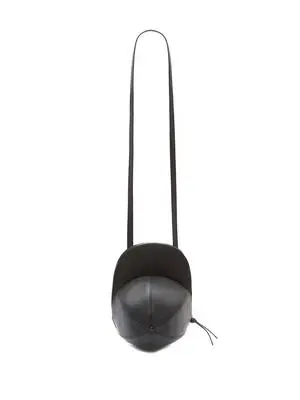 JW Anderson Calf Leather Cap Bag - Black