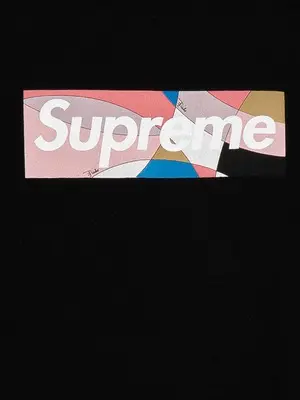 Supreme X Emilio Pucci Box Logo T-shirt - Black