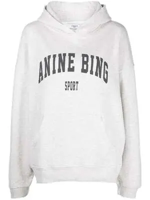 ANINE BING Harvey Logo-print Sweatshirt - Grey