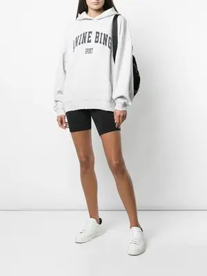 ANINE BING Harvey Logo-print Sweatshirt - Grey