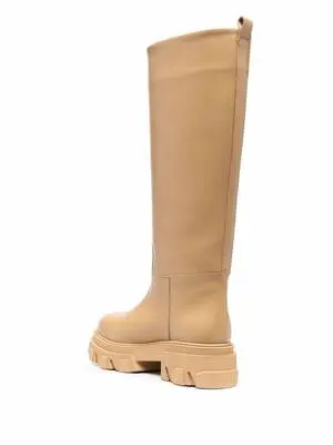 GIABORGHINI Perni 07 Leather Boots - Neutrals