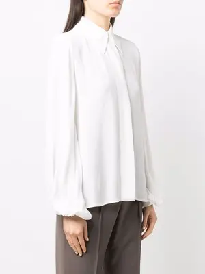Elisabetta Franchi Draped Sleeve Blouse
