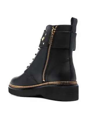 Michael Kors Haskell Spike-strap Leather Boots