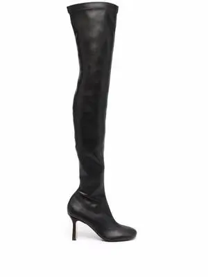 Stella McCartney Above-knee 75mm Boots - Black