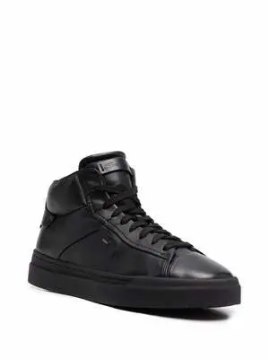Santoni Logo High-top Sneakers