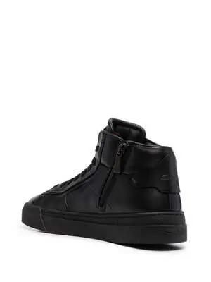 Santoni Logo High-top Sneakers
