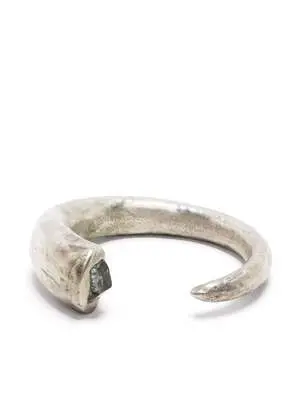 PARTS OF FOUR Plated Horn Motif Bracelet With Aquamarine