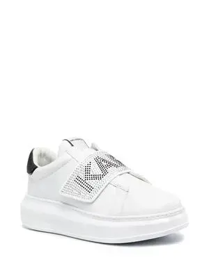 Karl Lagerfeld Embellished Logo-strap Sneakers