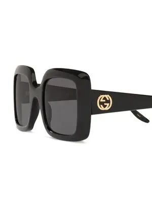 Gucci Oversized Square-frame Sunglasses - Black