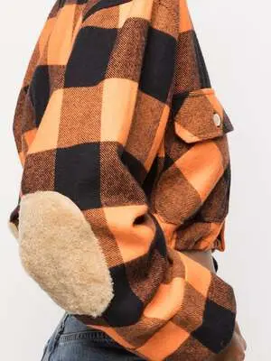 ROMEO HUNTE Lucy Flannel Cropped Jacket - Orange