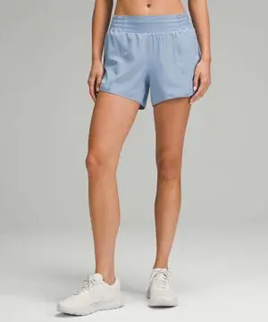 Lululemon Hotty Hot High-rise Lined Short 4 Blue Willow