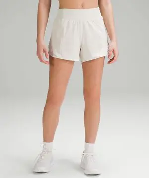 Lululemon Hotty Hot High-rise Lined Short 4 Bone