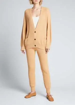 Simkhai Nina Wool-cashmere Ribbed Joggers