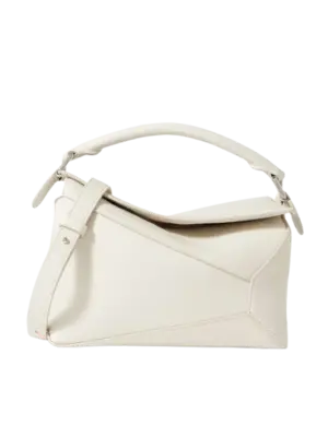 Loewe Puzzle Edge Small Shoulder Bag - White