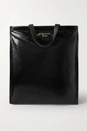 Acne Studios Leather-trimmed Coated-twill Tote