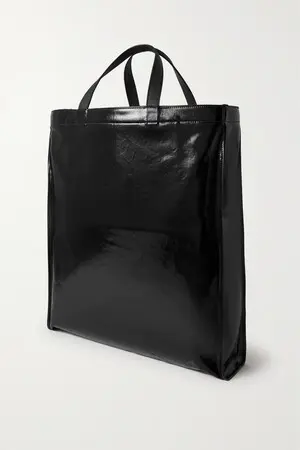 Acne Studios Leather-trimmed Coated-twill Tote