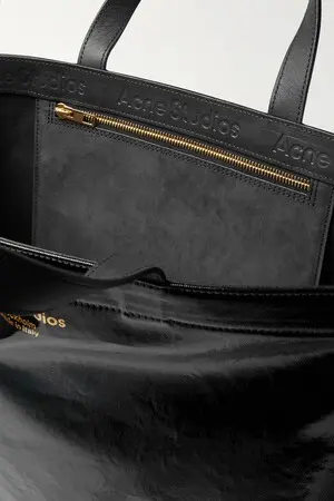 Acne Studios Leather-trimmed Coated-twill Tote