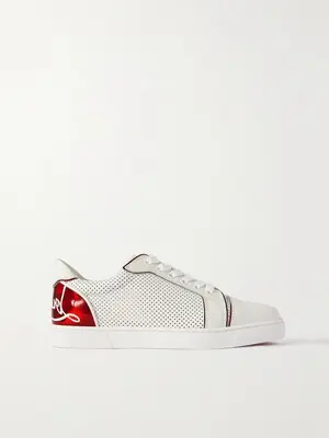 CHRISTIAN LOUBOUTIN Fun Vieira Printed Leather Sneakers - White