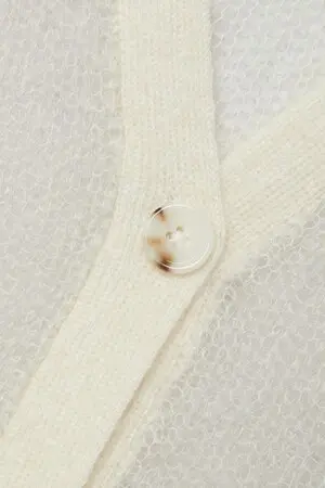Acne Studios Cropped Mohair-blend Cardigan