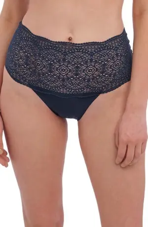 Fantasie Invisible Stretch Lace Briefs - Navy