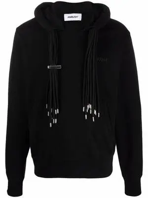 AMBUSH Multi-cord Long-sleeve Hoodie - Black