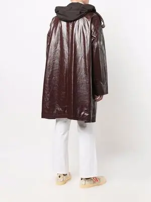 AMBUSH Zipped-up Leather Overcoat