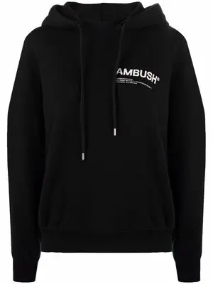 AMBUSH Logo-print Cotton Hoodie