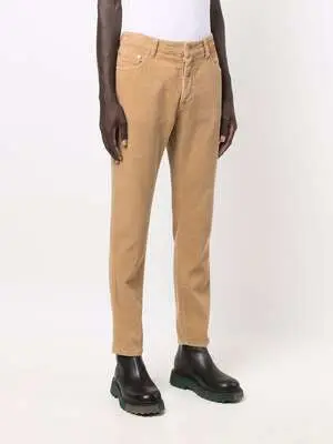 Palm Angels Slim Leg Corduroy Trousers - Neutrals