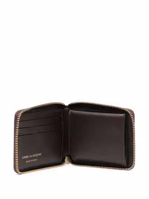 Comme Des Garçons Classic Zip-around Leather Wallet - Brown