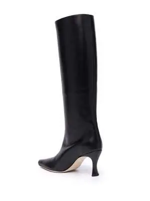 By Far Pointed Knee-length Boots - Black