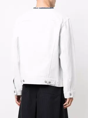 MAISON MARGIELA Raw-cut Collar Denim Jacket